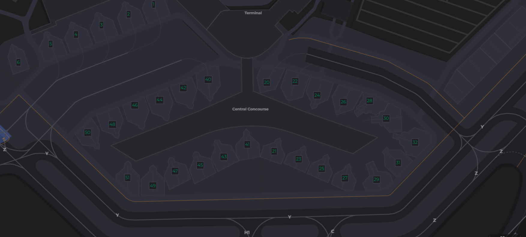 Gate Numbers at airports similar to VatRadar · Volanta